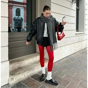 Intimates & Sleepwear | Nwt Red Velvet Stockings Opaque Tights Fashion ...